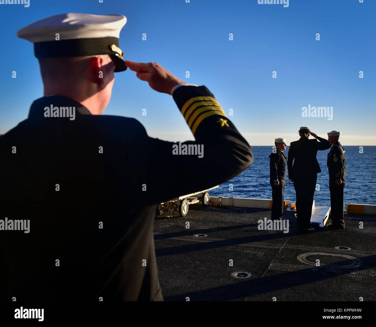 PACIFIC OCEAN (Dec. 6, 2017) U.S. Navy Capt. Kevin P. Lenox, the ...