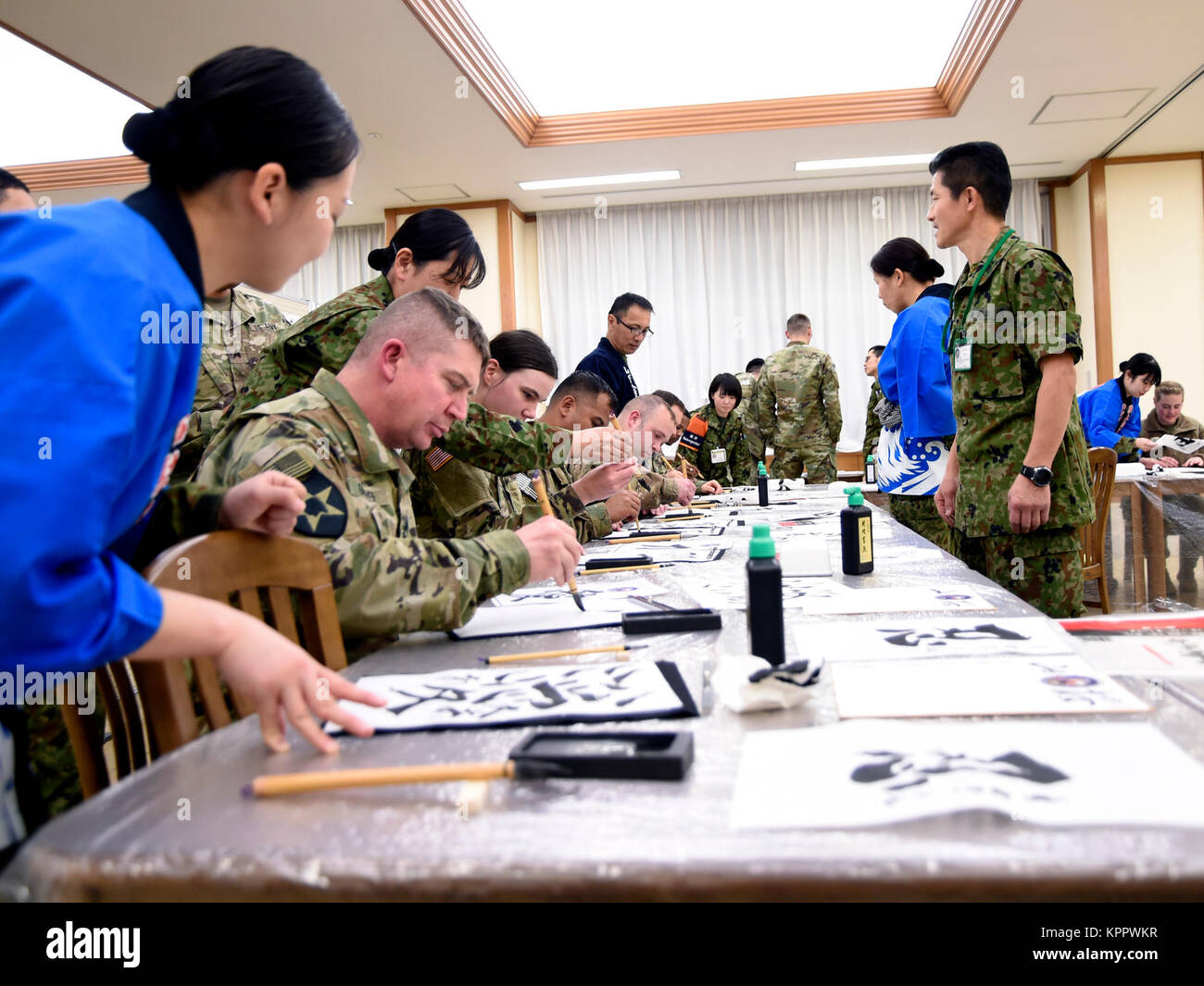 CAMP SENDAI, Japan – Instructors and interpreters from the Japan Ground Self-Defense Force ...
