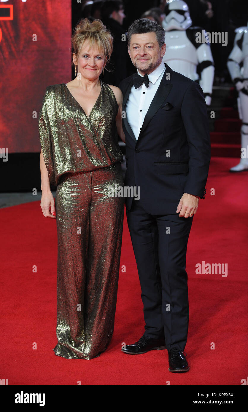 Andy Serkis attends the European Premiere of Star Wars - The Last Jedi ...