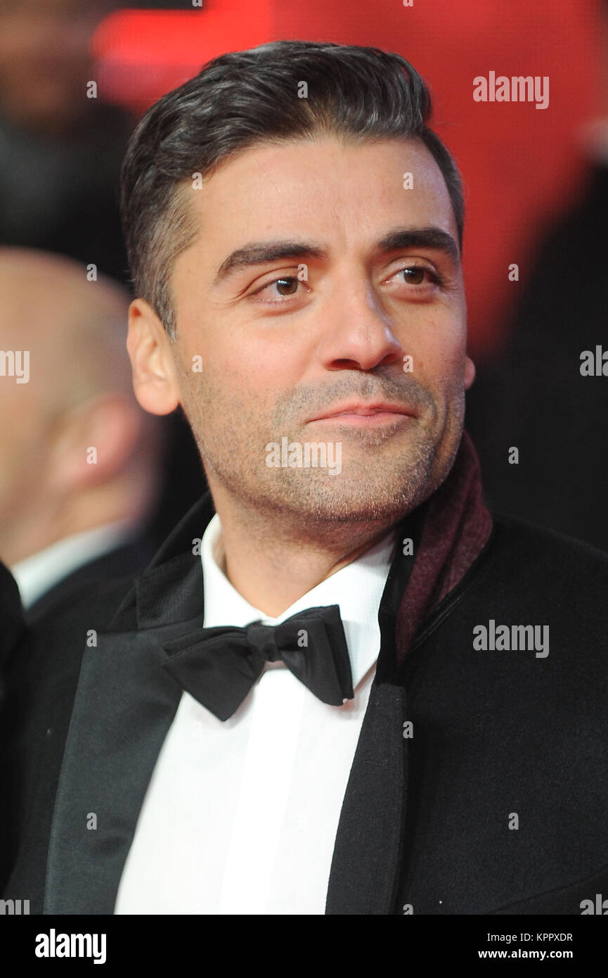 Oscar Isaac attends the European Premiere of Star Wars - The Last Jedi ...