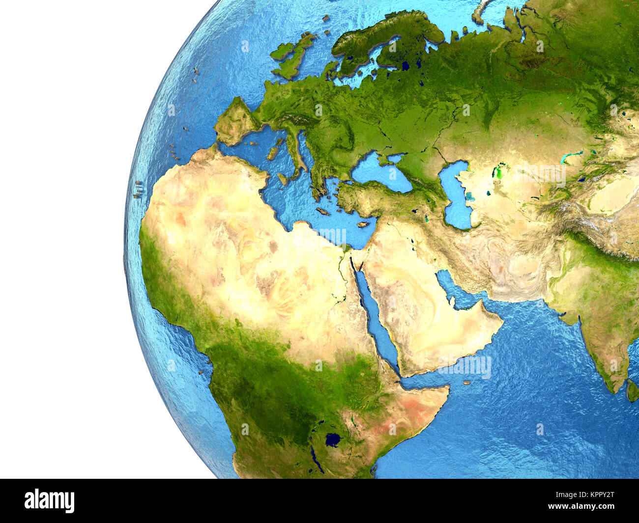 EMEA region on Earth Stock Photo - Alamy