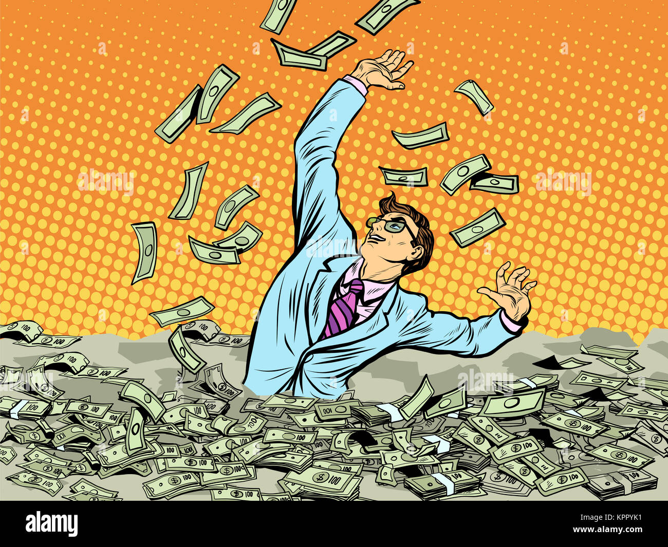 Sinking In Quicksand Cartoon