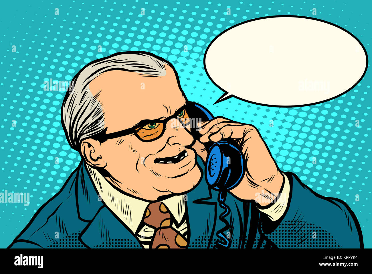 Business Cartoon Boss Manager Phone Stock Photos & Business Cartoon ...