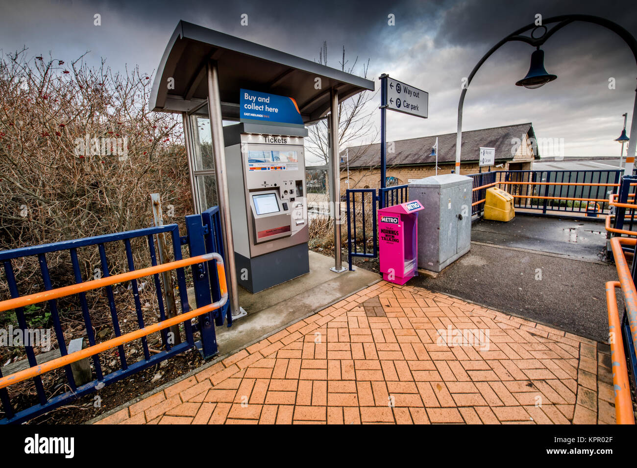 Out of service train ticket machine on a East Midlands trains station ...