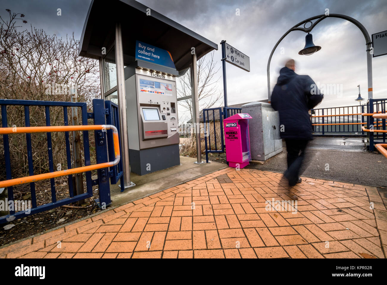 Out of service train ticket machine on a East Midlands trains station ...