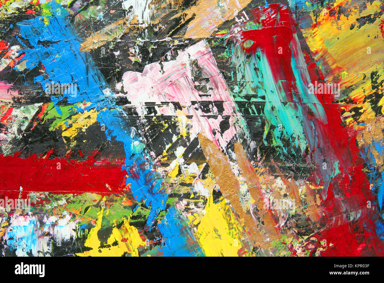 abstract painting on canvas as background Stock Photo - Alamy