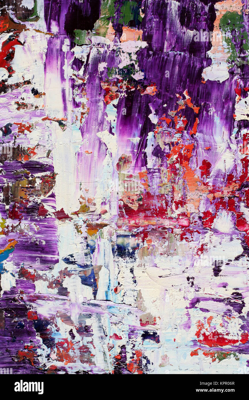 abstract painting on canvas as background Stock Photo - Alamy