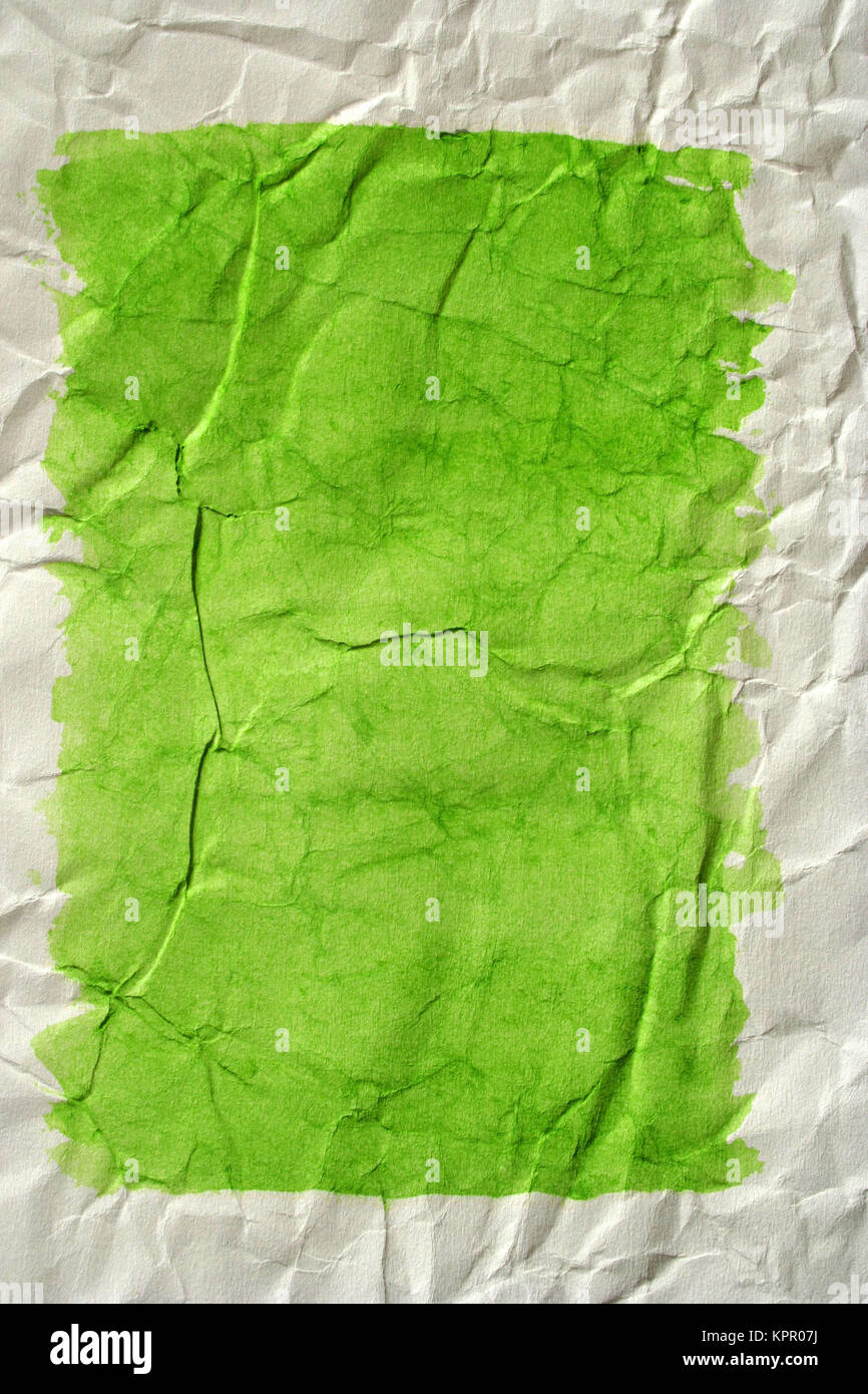 green color painted paper abstract artwork Stock Photo - Alamy