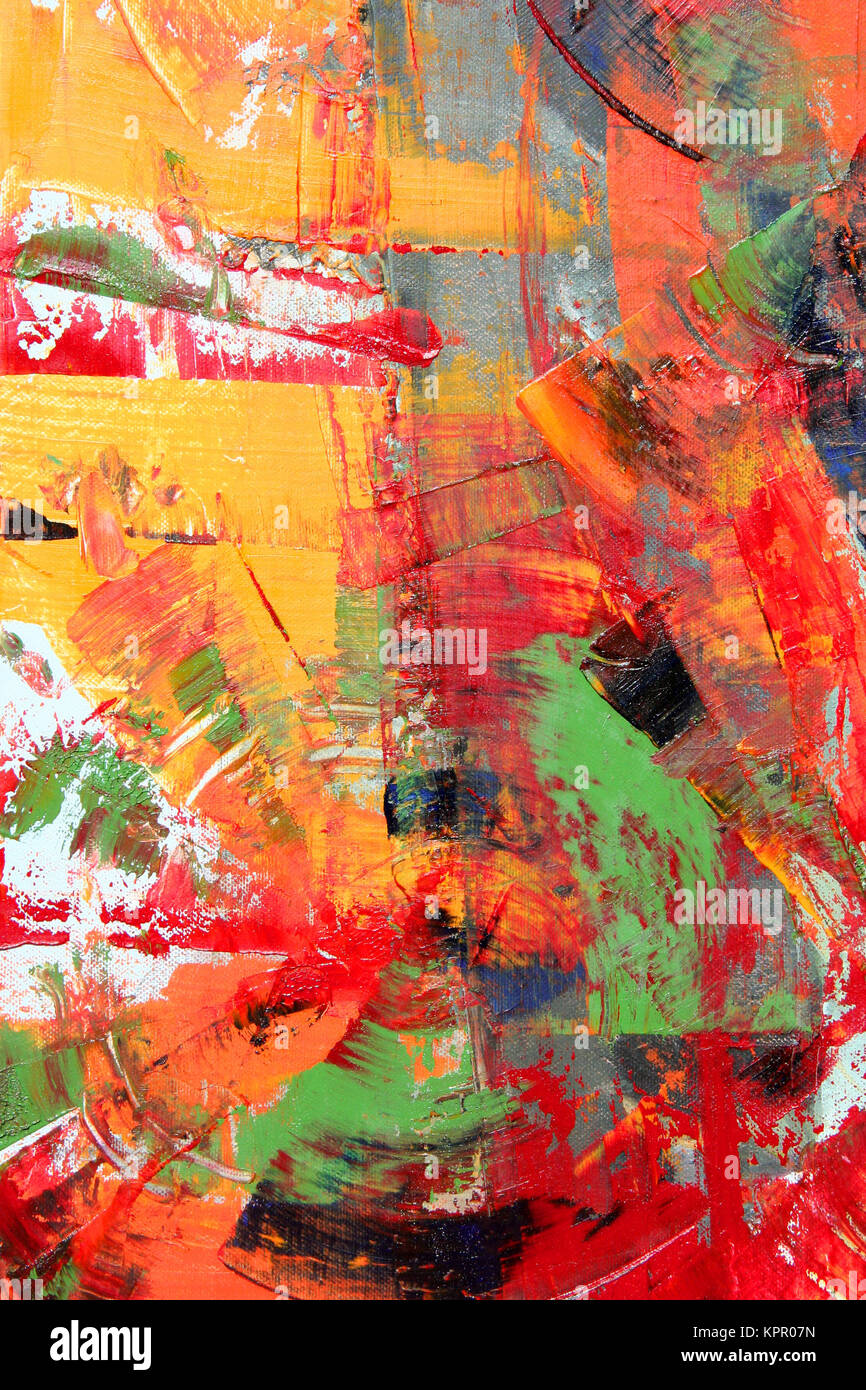 abstract painting on canvas as background Stock Photo - Alamy