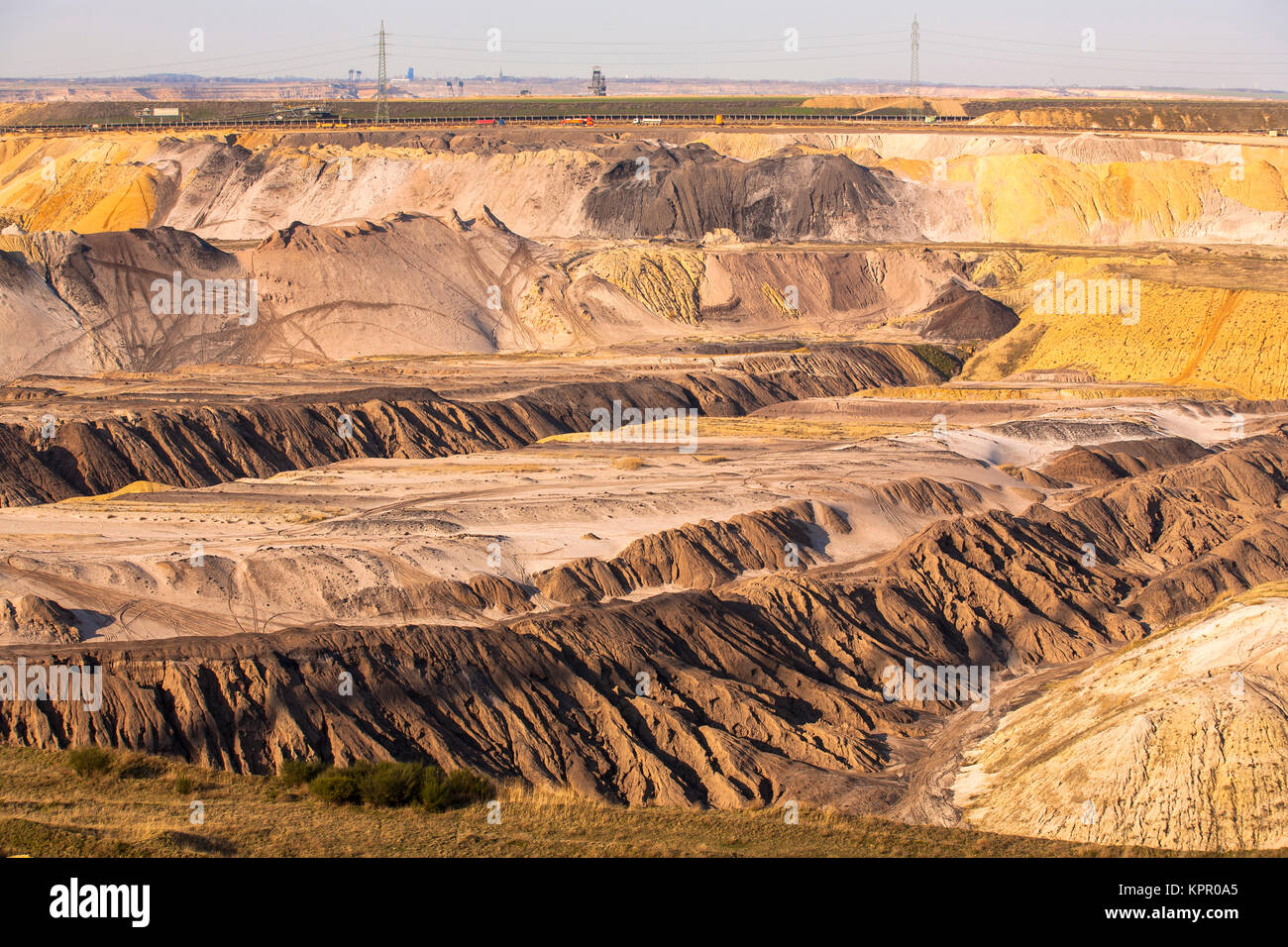 Germany, brown coal opencast mining Garzweiler near Juechen ...