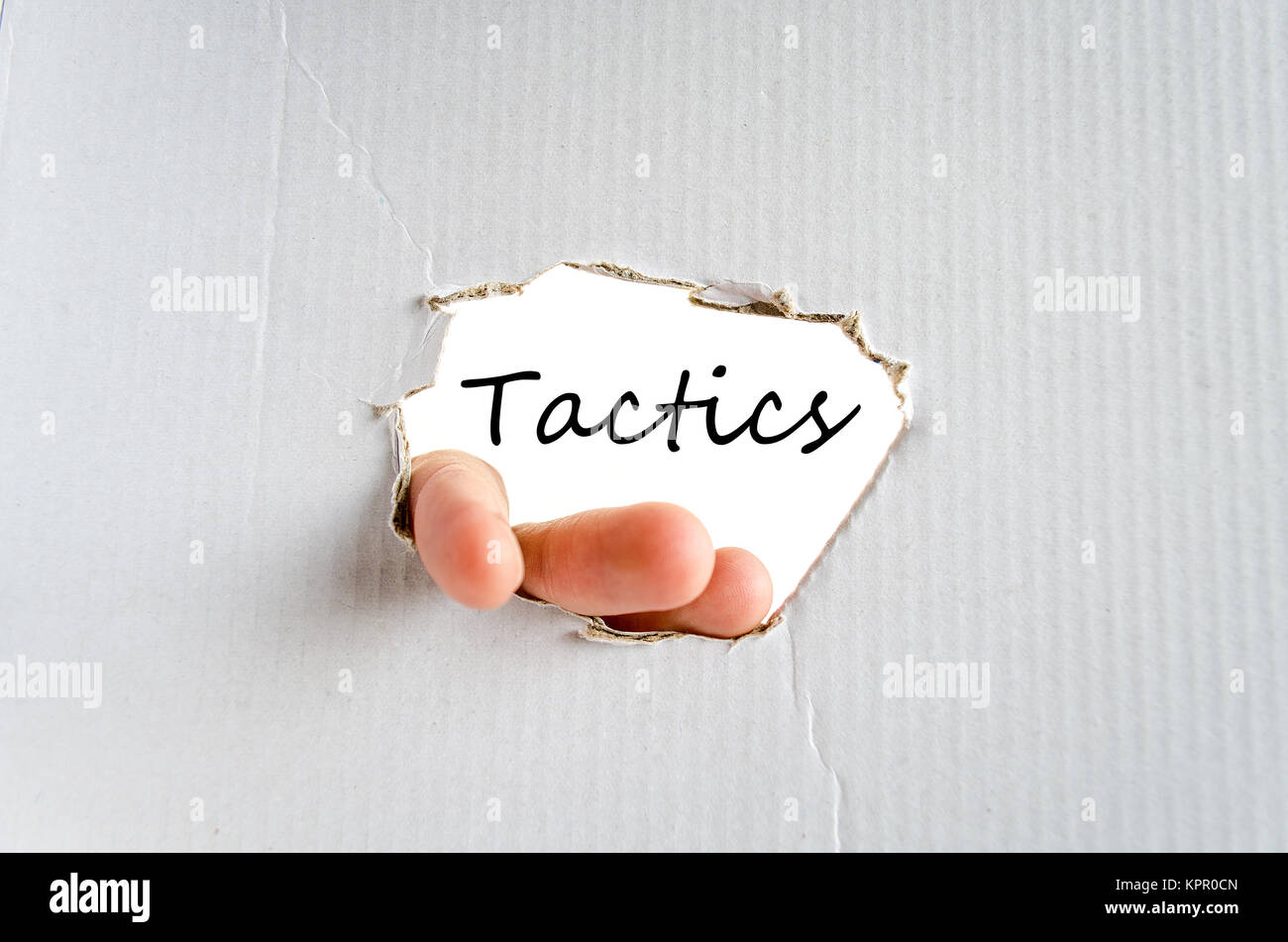 Tactics text concept Stock Photo - Alamy