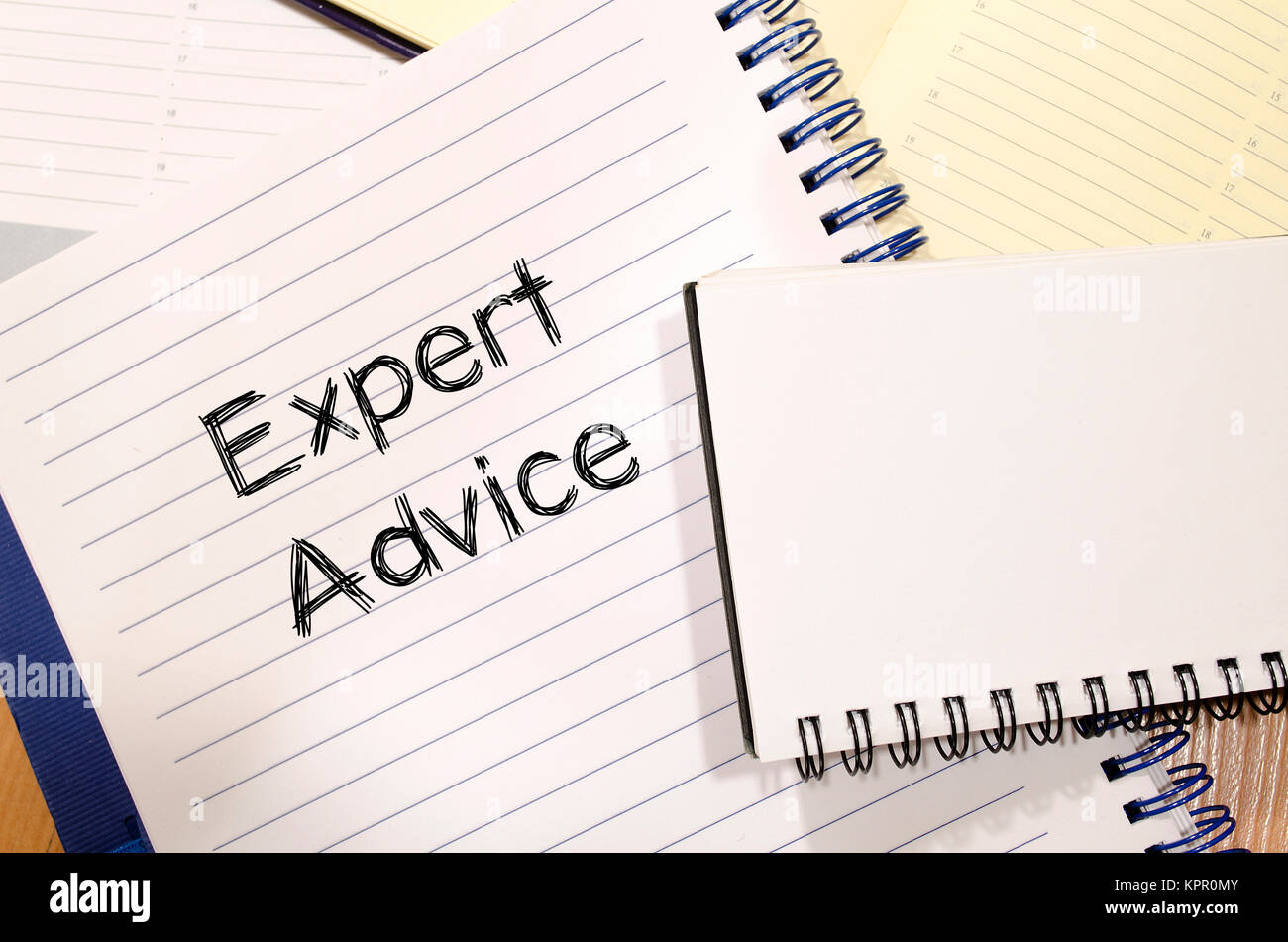 Expert advice text concept Stock Photo - Alamy