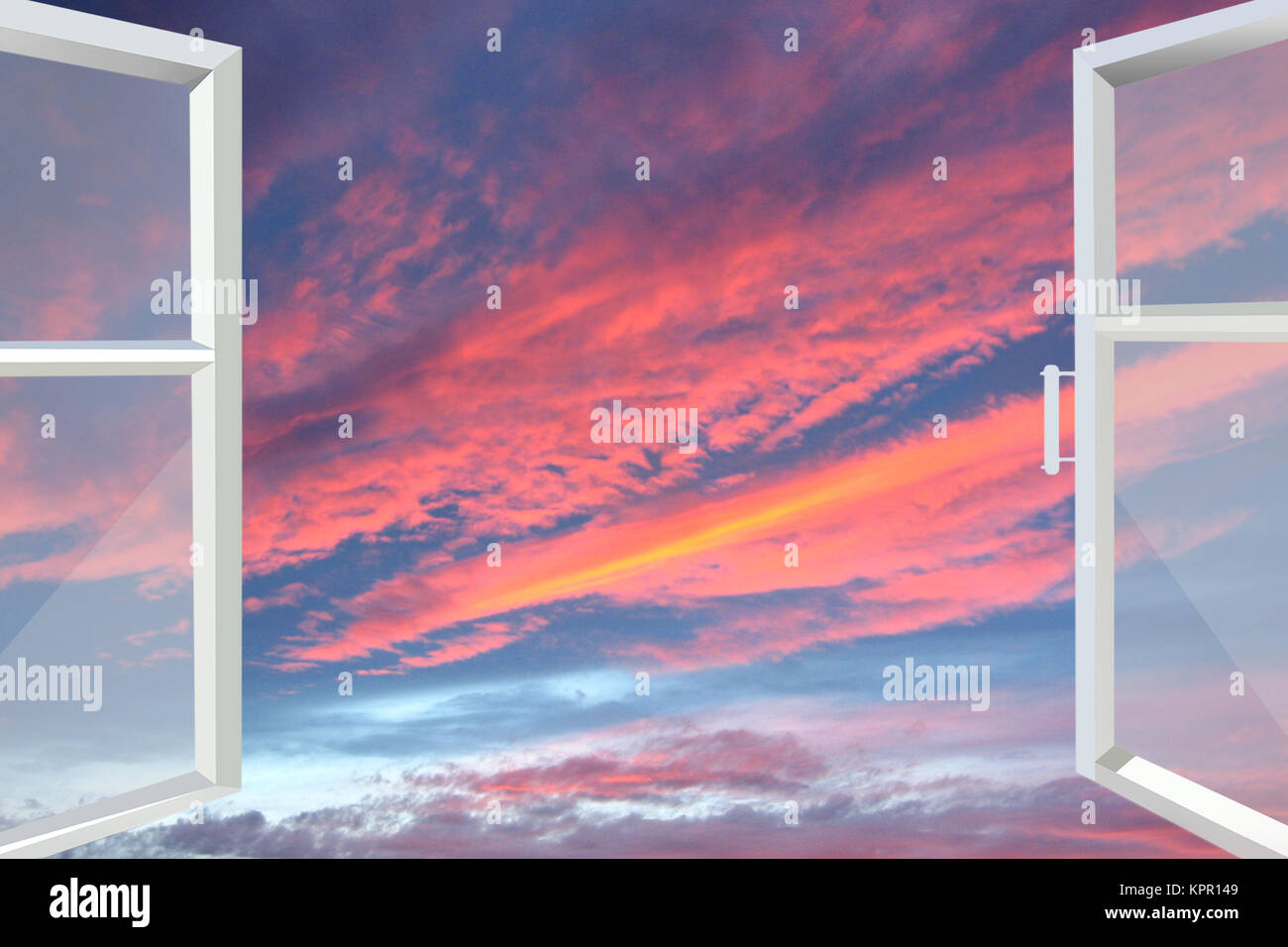 Window overlooking beautiful scenery hi-res stock photography and ...