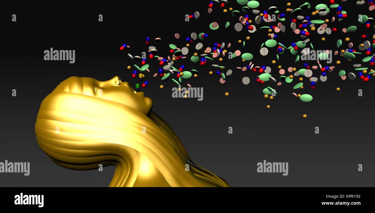 Overload on Supplements Stock Photo - Alamy