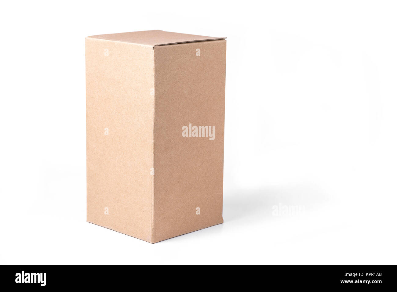Closed paper box on the white background Stock Photo - Alamy
