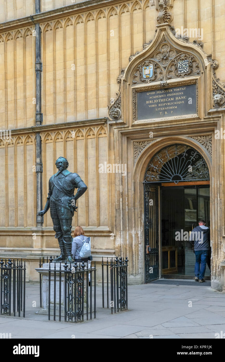 Divinity School Entrance in the Quadrangle of The Bodleian Library, the ...