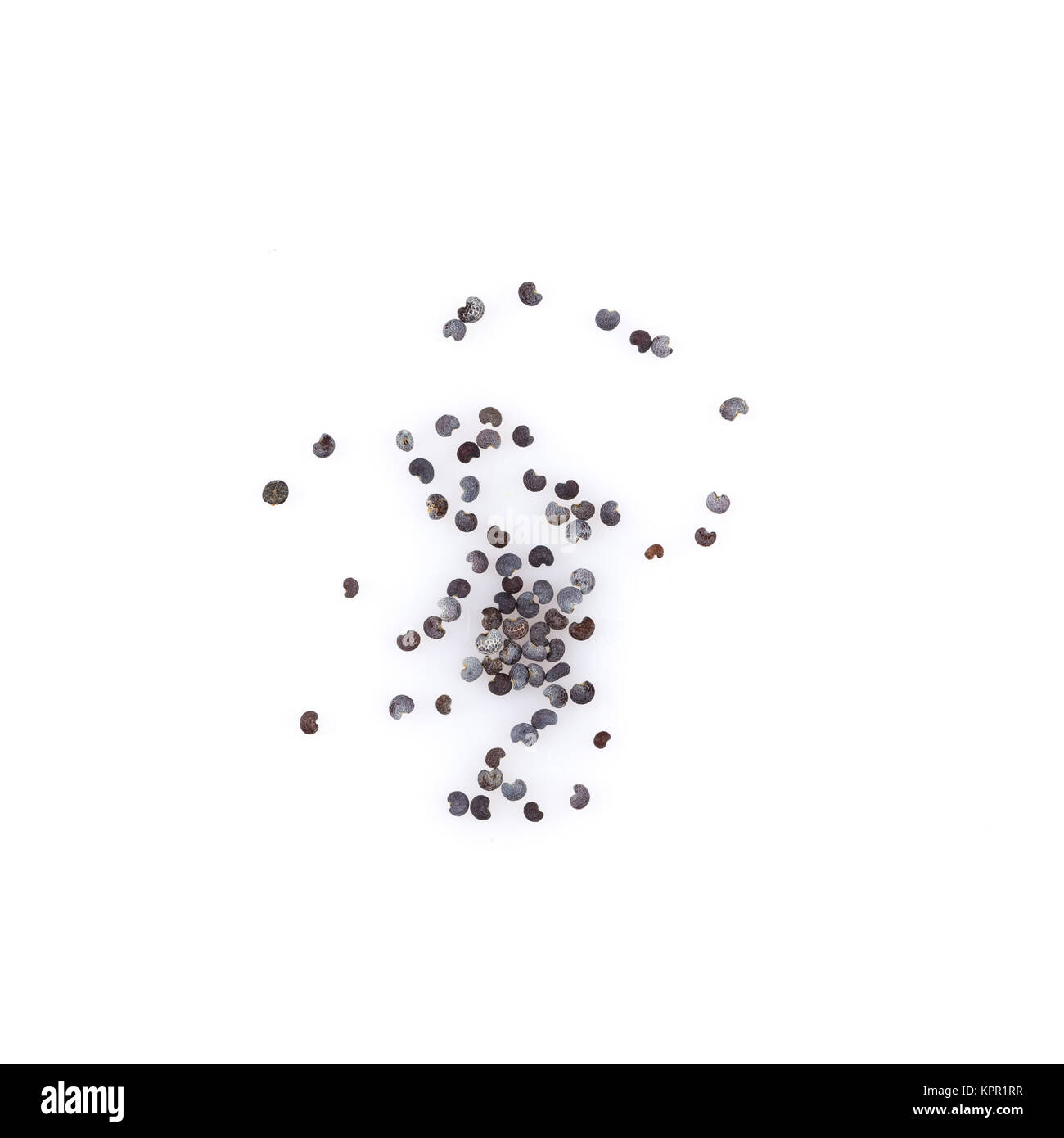 Poppy seeds isolated on white Stock Photo - Alamy