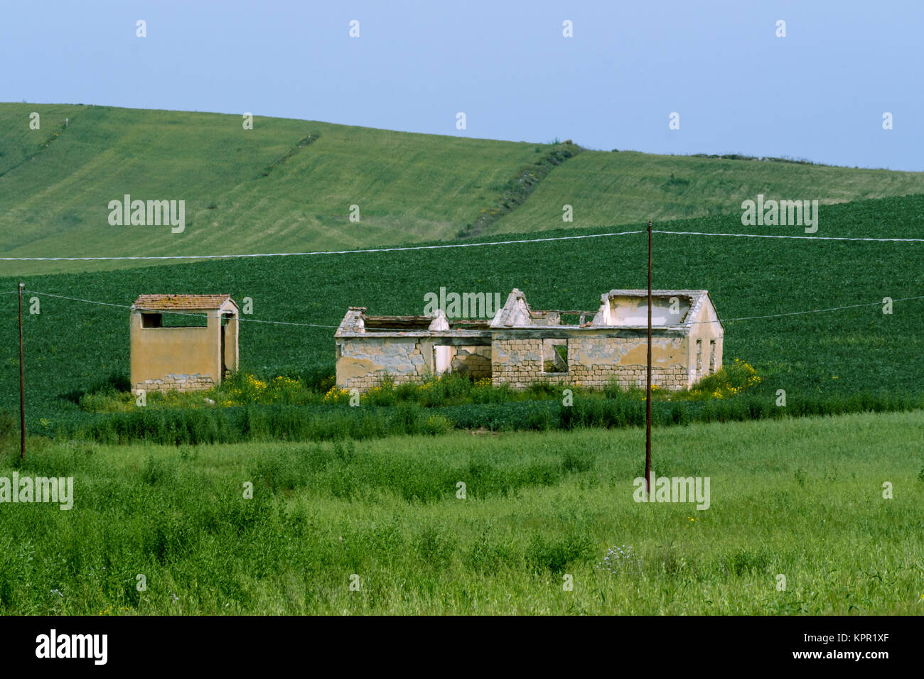 the ruined farm Stock Photo - Alamy