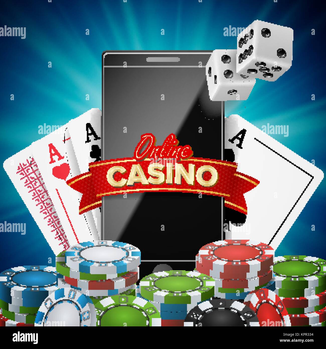 Dice dollar playing card Stock Vector Images - Alamy