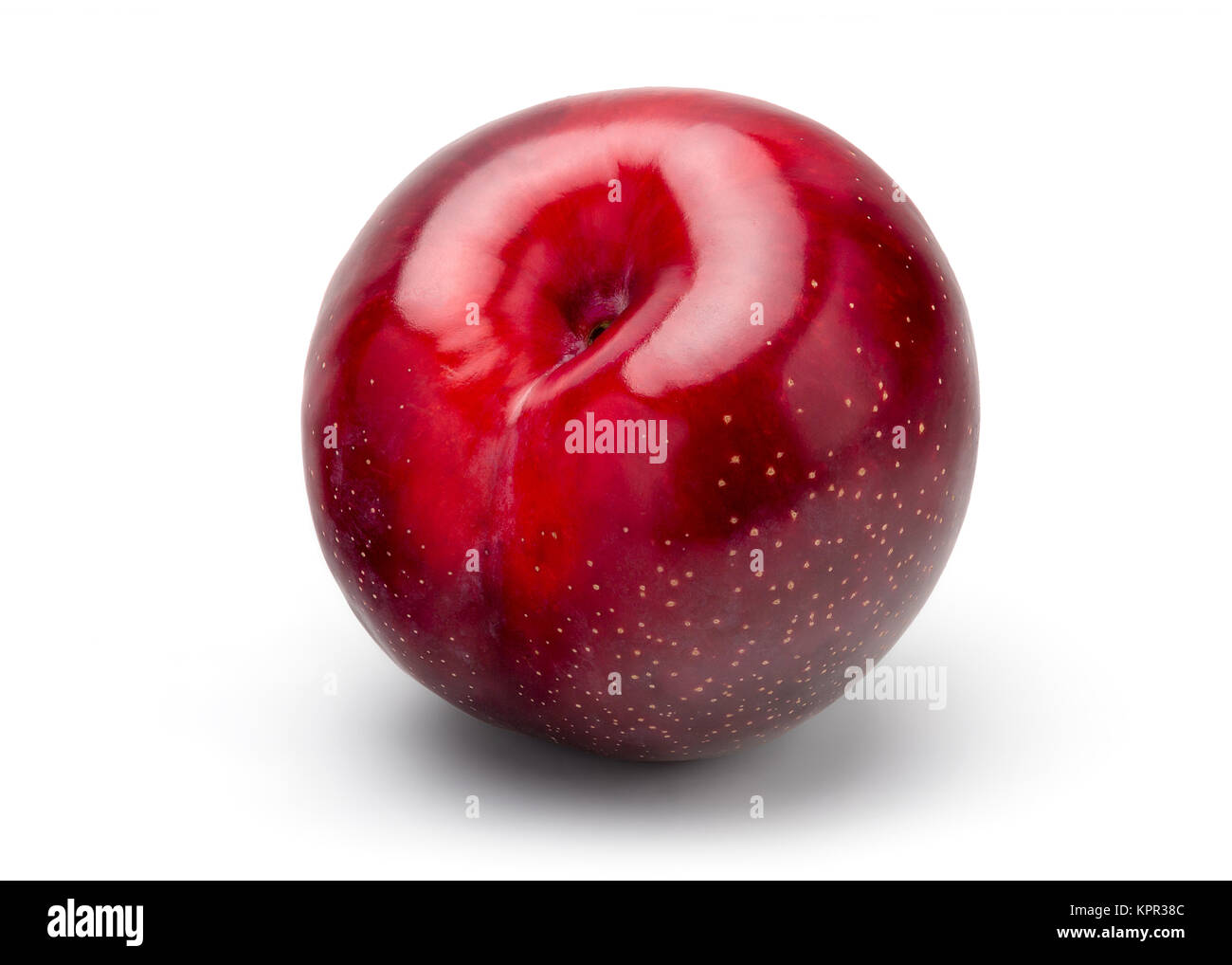 Fresh Red Plum Stock Photo - Alamy