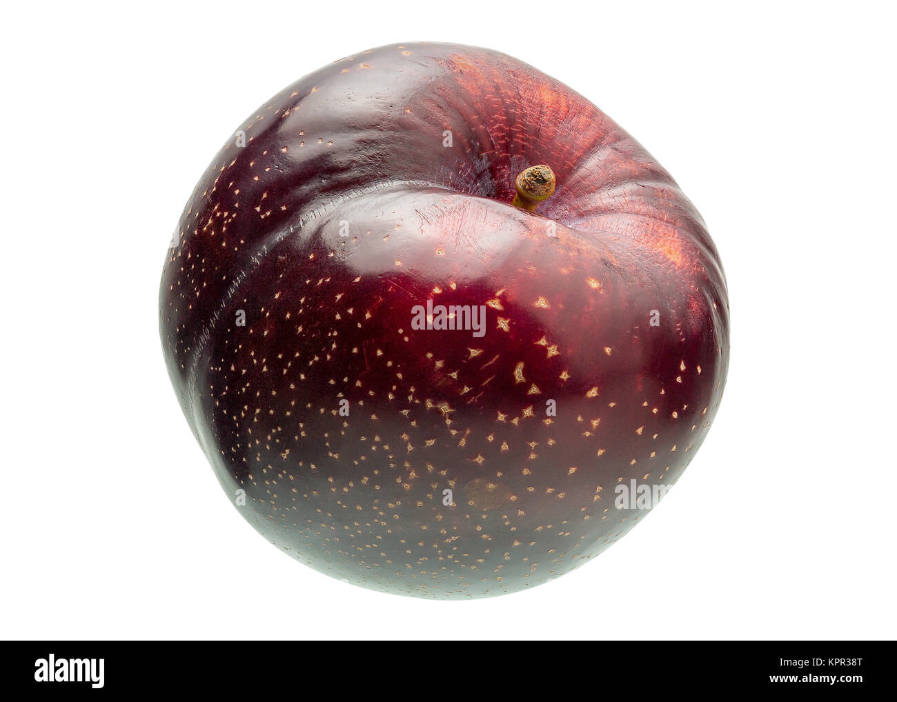 Fresh Red Plum Stock Photo - Alamy