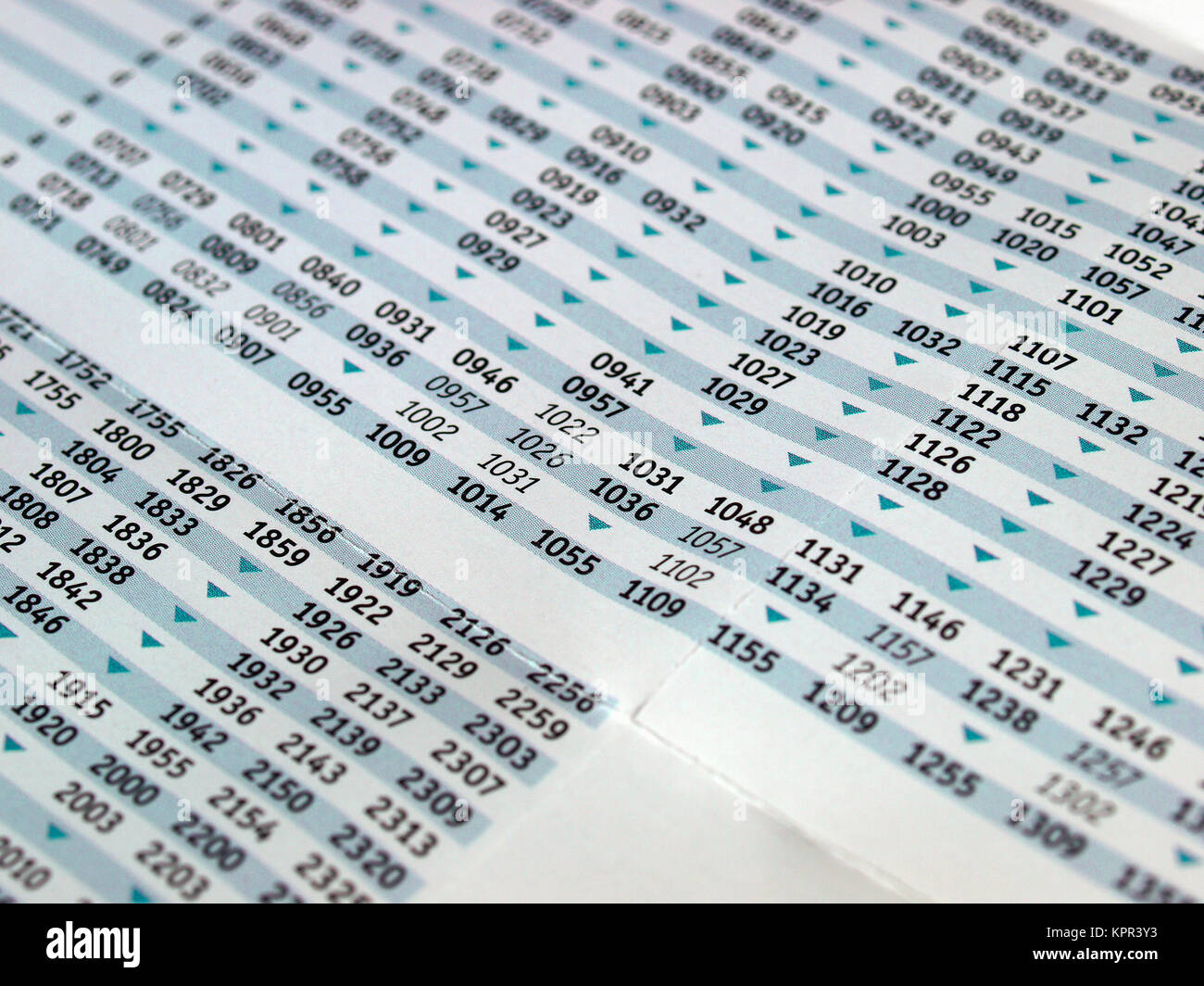 Metro train time table hi-res stock photography and images - Alamy