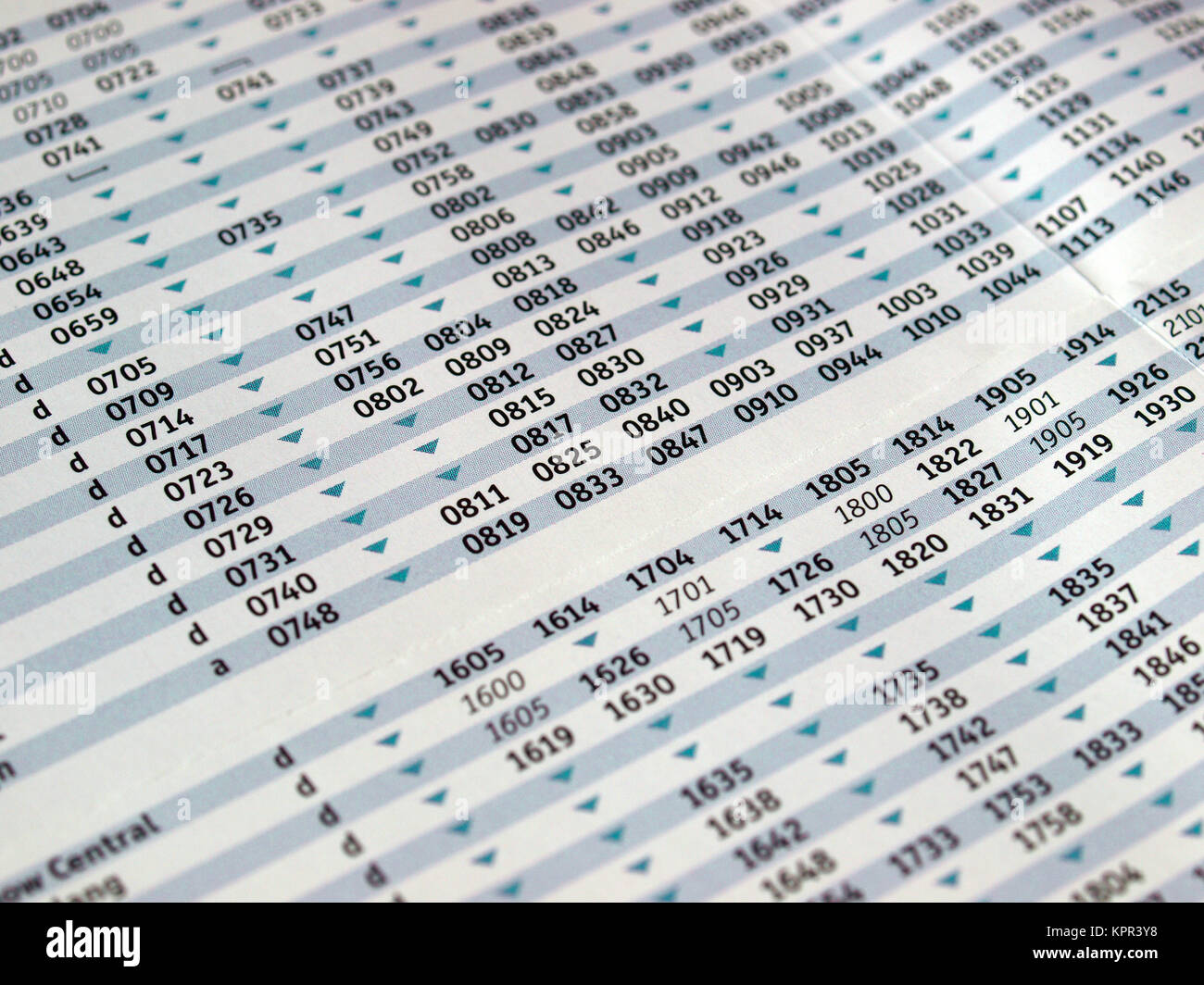 Metro train time table hi-res stock photography and images - Alamy