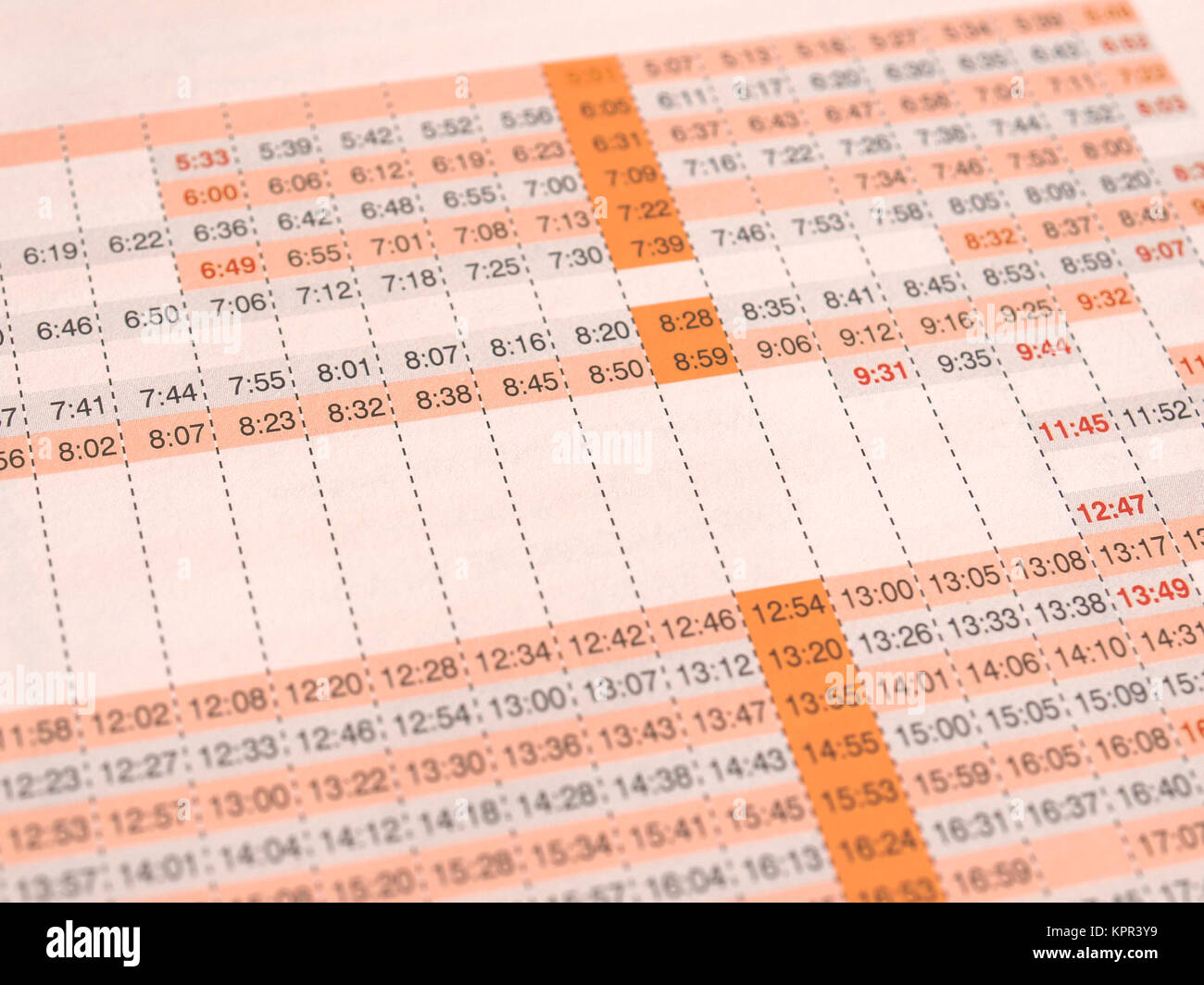 Metro train time table hi-res stock photography and images - Alamy