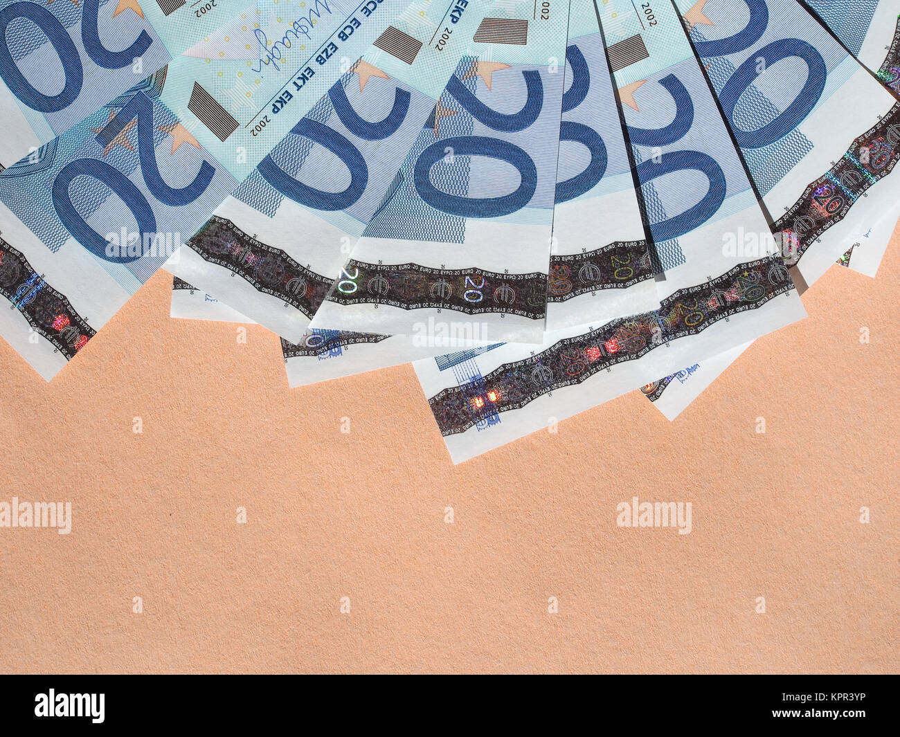 Twenty Euro notes Stock Photo - Alamy