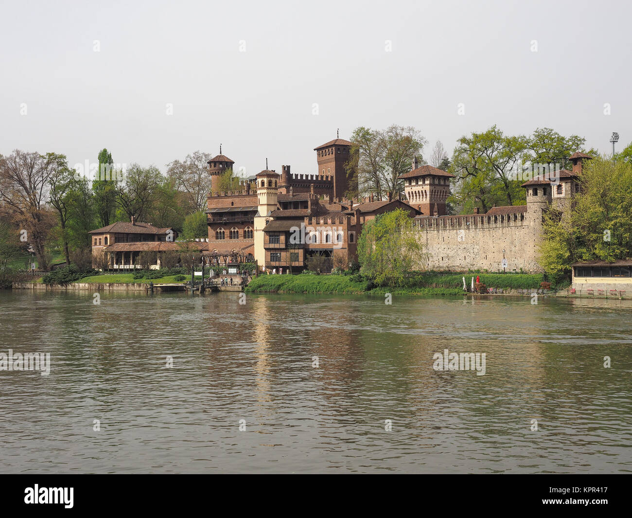 Medieval Castle in Turin Stock Photo - Alamy