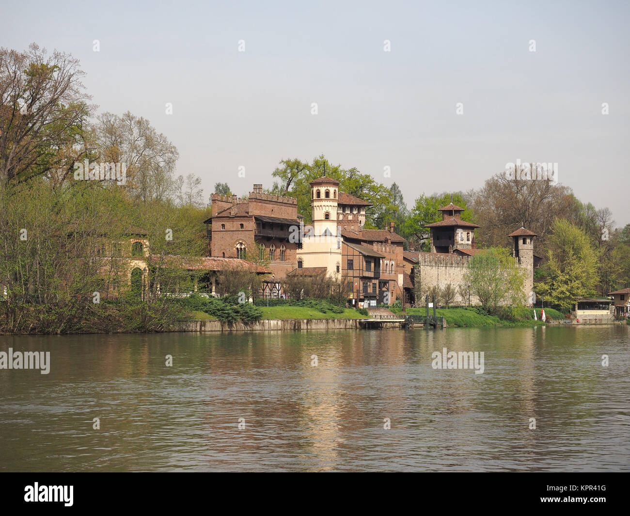 Medieval Castle in Turin Stock Photo - Alamy