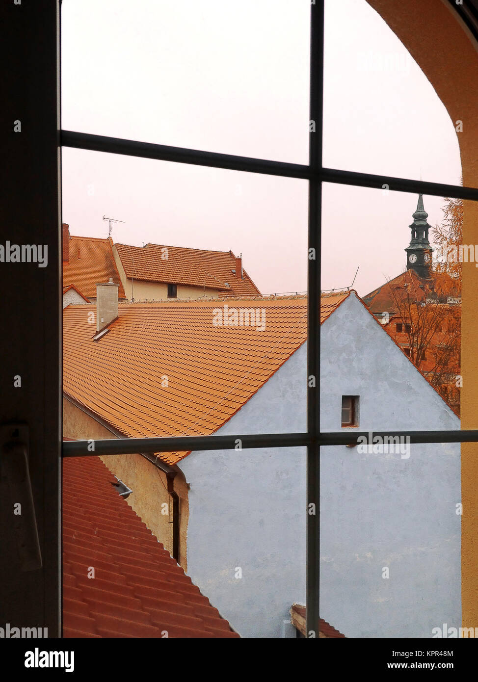 View through a window, Ceska lipa, Czech Republic Stock Photo - Alamy
