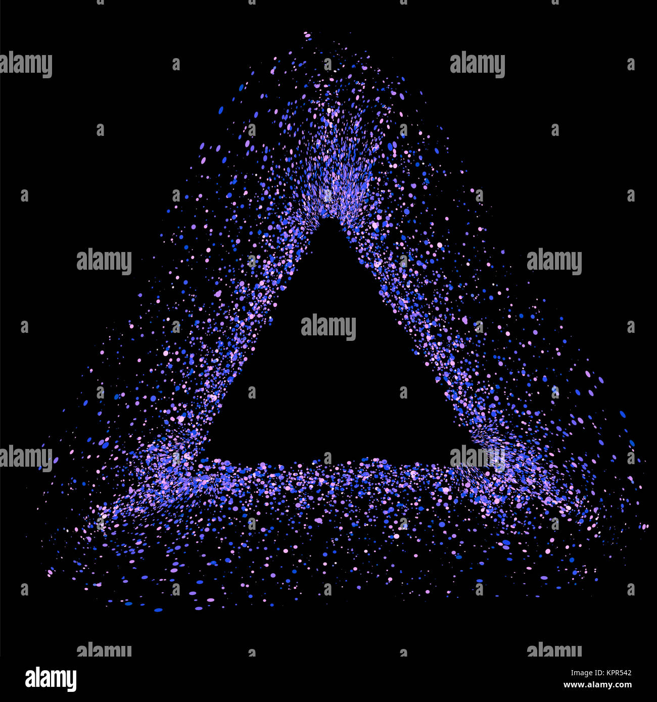 Blue Triangle Frame Stock Photo - Alamy