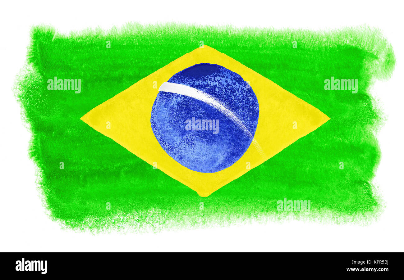 brazil flag illustration Stock Photo - Alamy