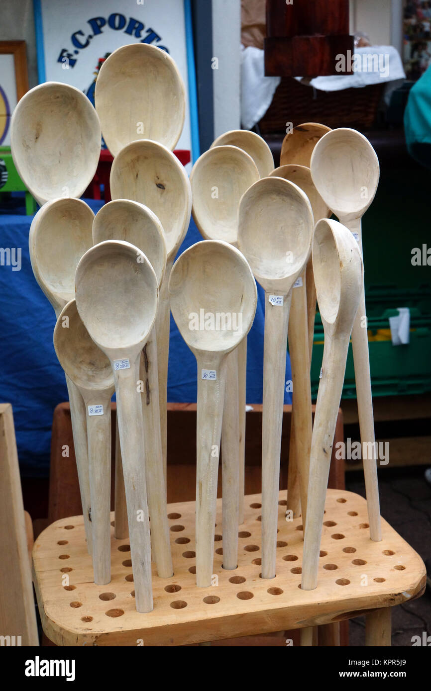 wooden spoon at the farmers market Stock Photo - Alamy