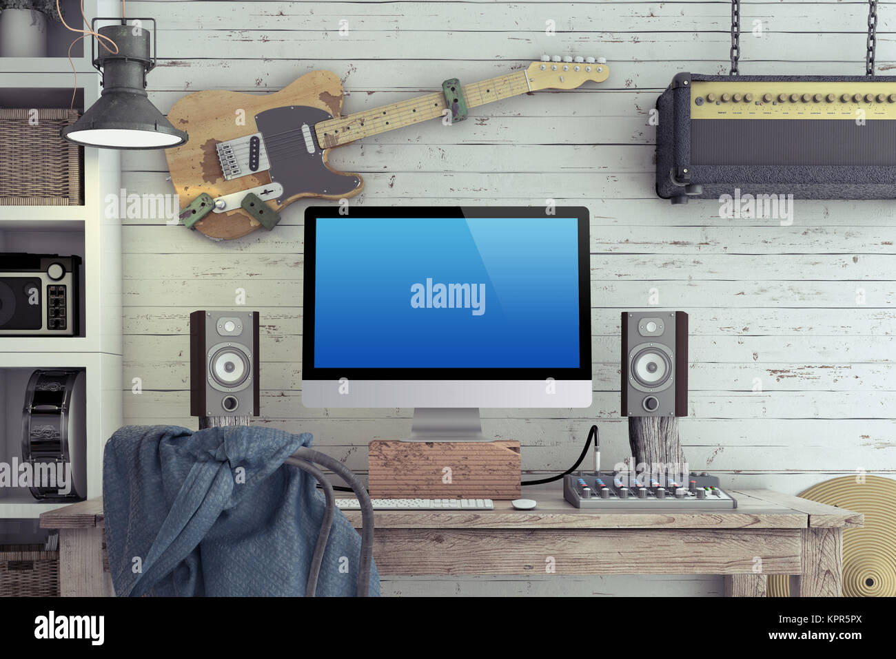 Home Recording Studio Stock Photo - Alamy