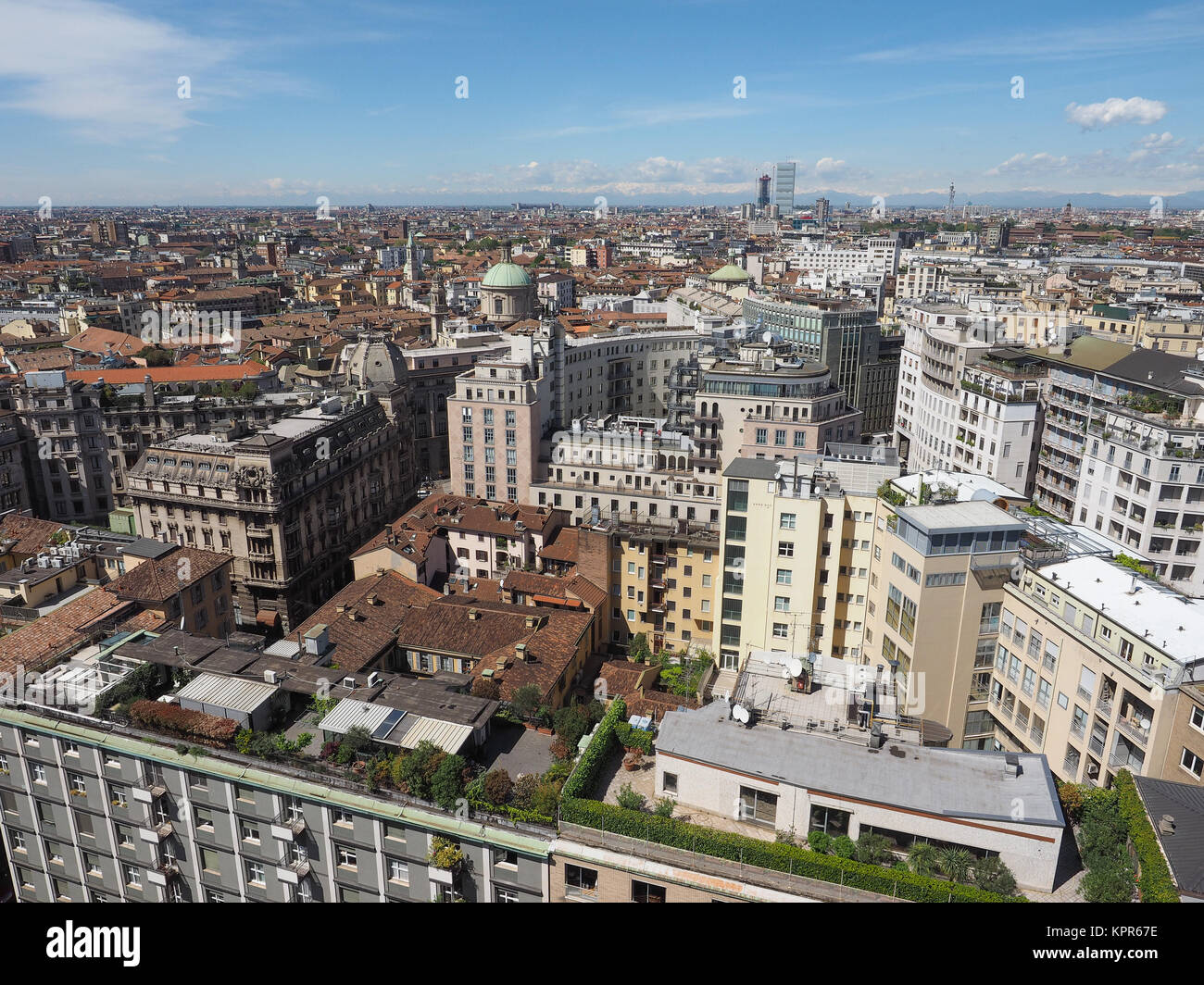 Aerial view of milan hi-res stock photography and images - Alamy