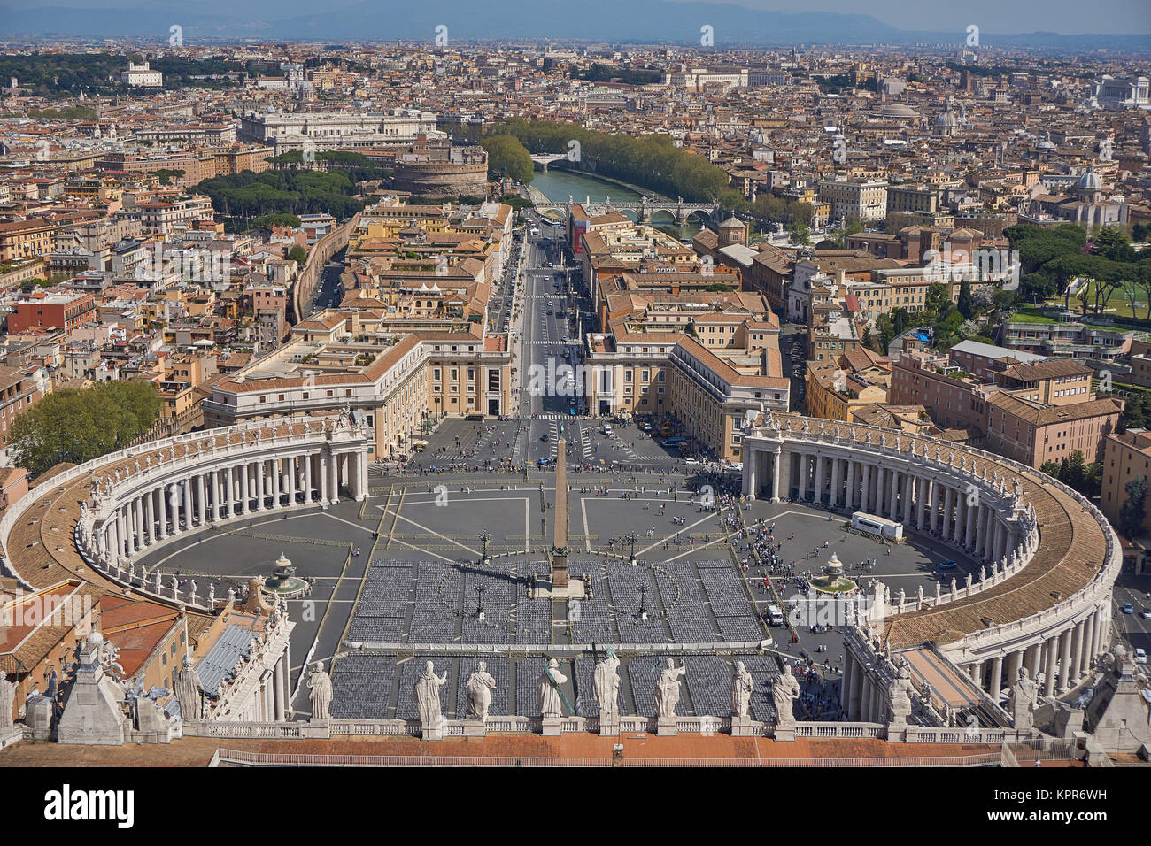 Aerial view of vatican Stock Photo - Alamy