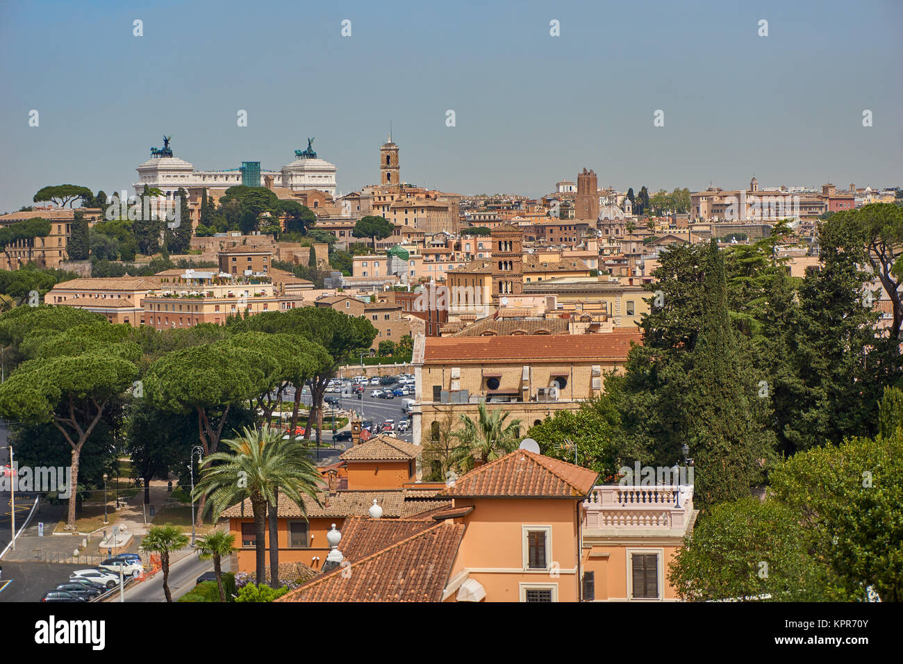 panoramic view of rome Stock Photo - Alamy