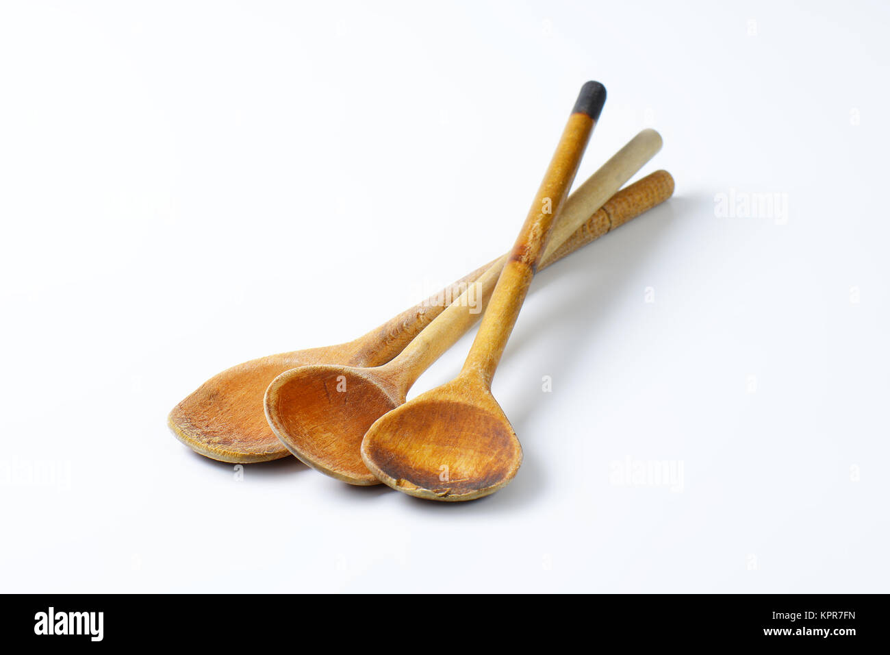 three wooden spoons Stock Photo - Alamy