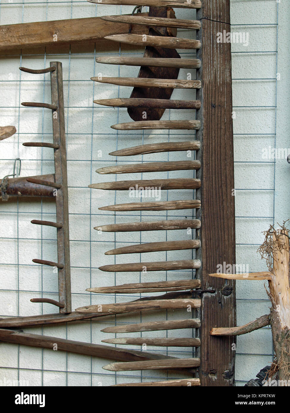 old agricultural tools Stock Photo - Alamy