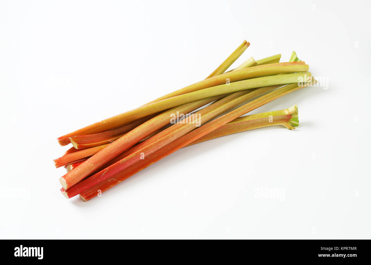 fresh rhubarb stalks Stock Photo - Alamy