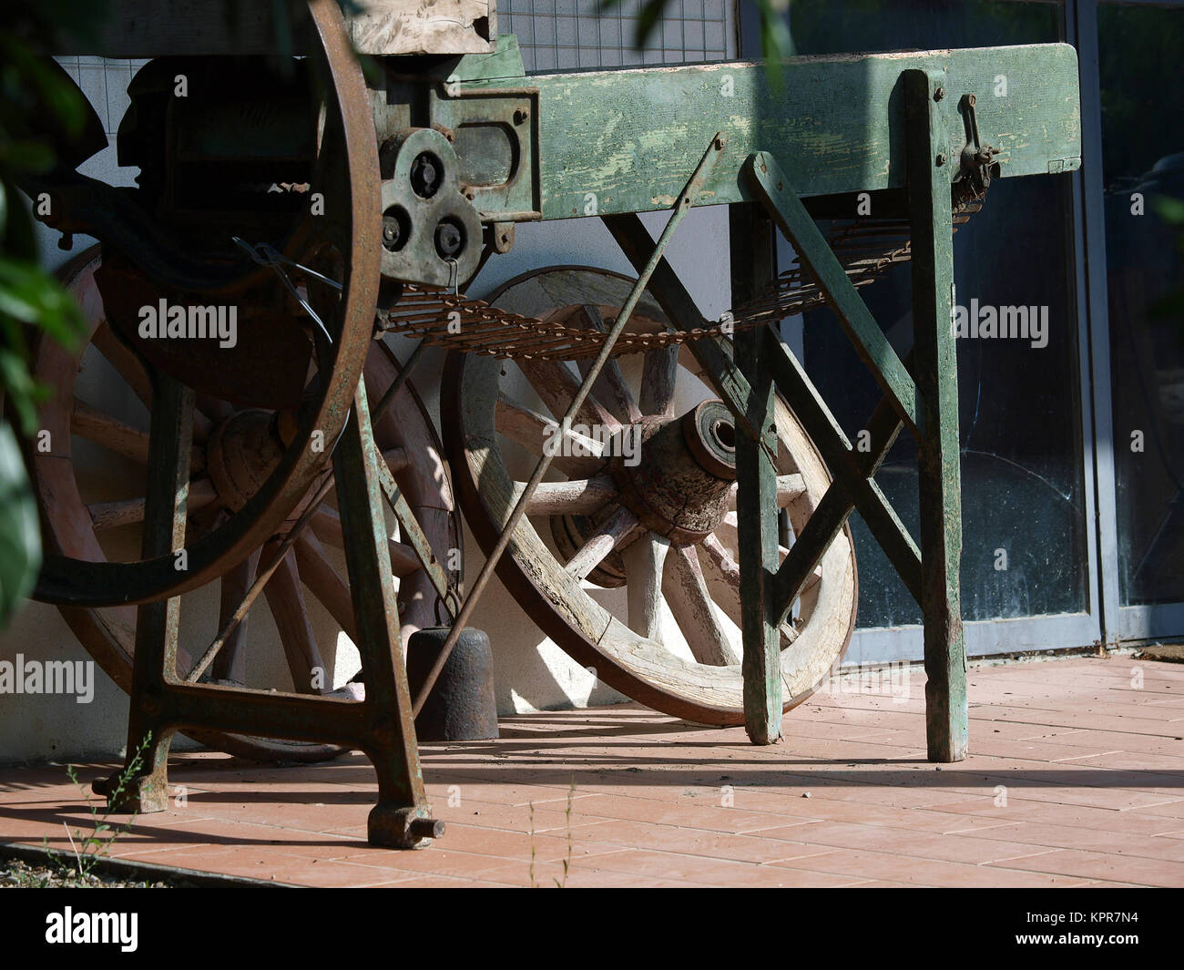 old agricultural tools Stock Photo - Alamy