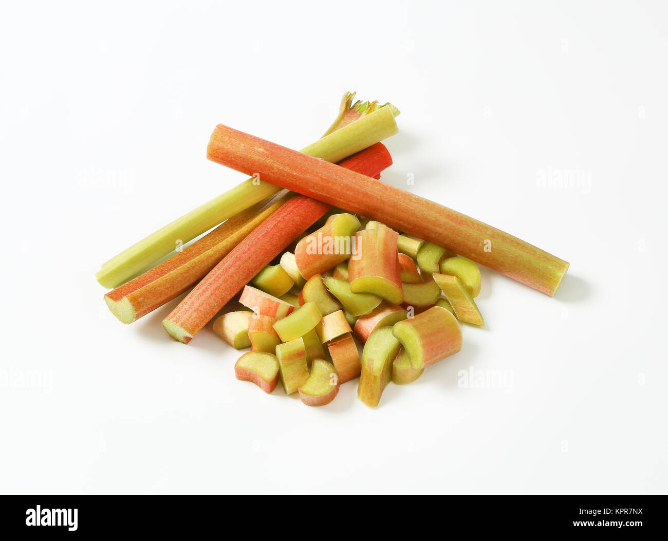 fresh rhubarb stalks Stock Photo - Alamy