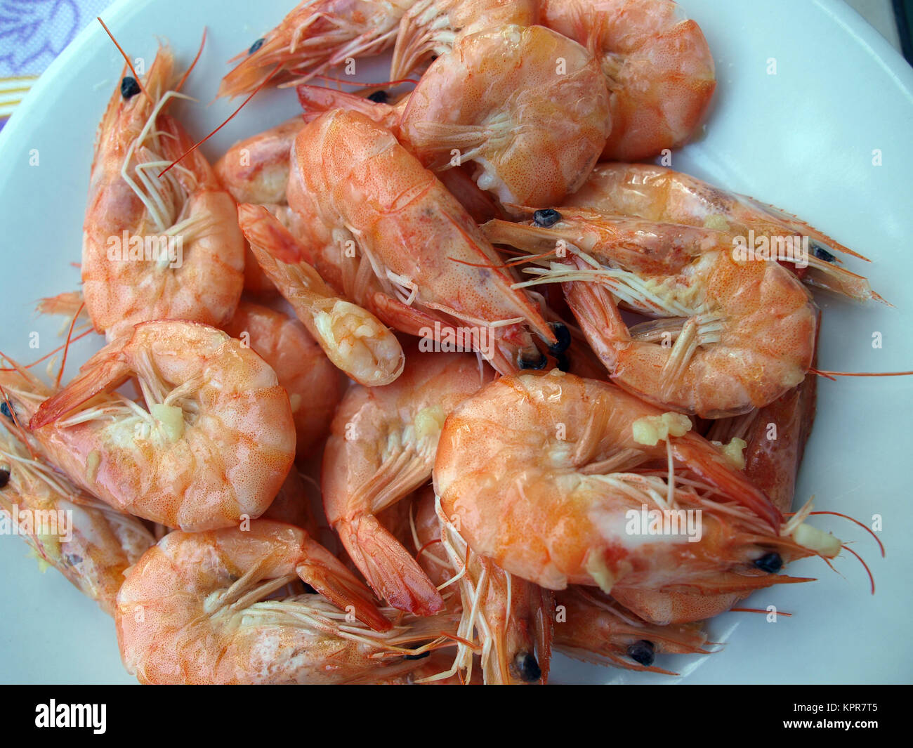 delicious plate of shrimp Stock Photo - Alamy