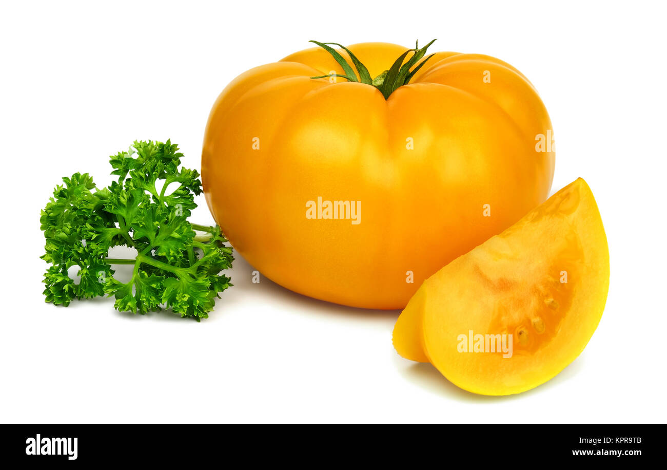 Big fresh yellow tomato Stock Photo - Alamy
