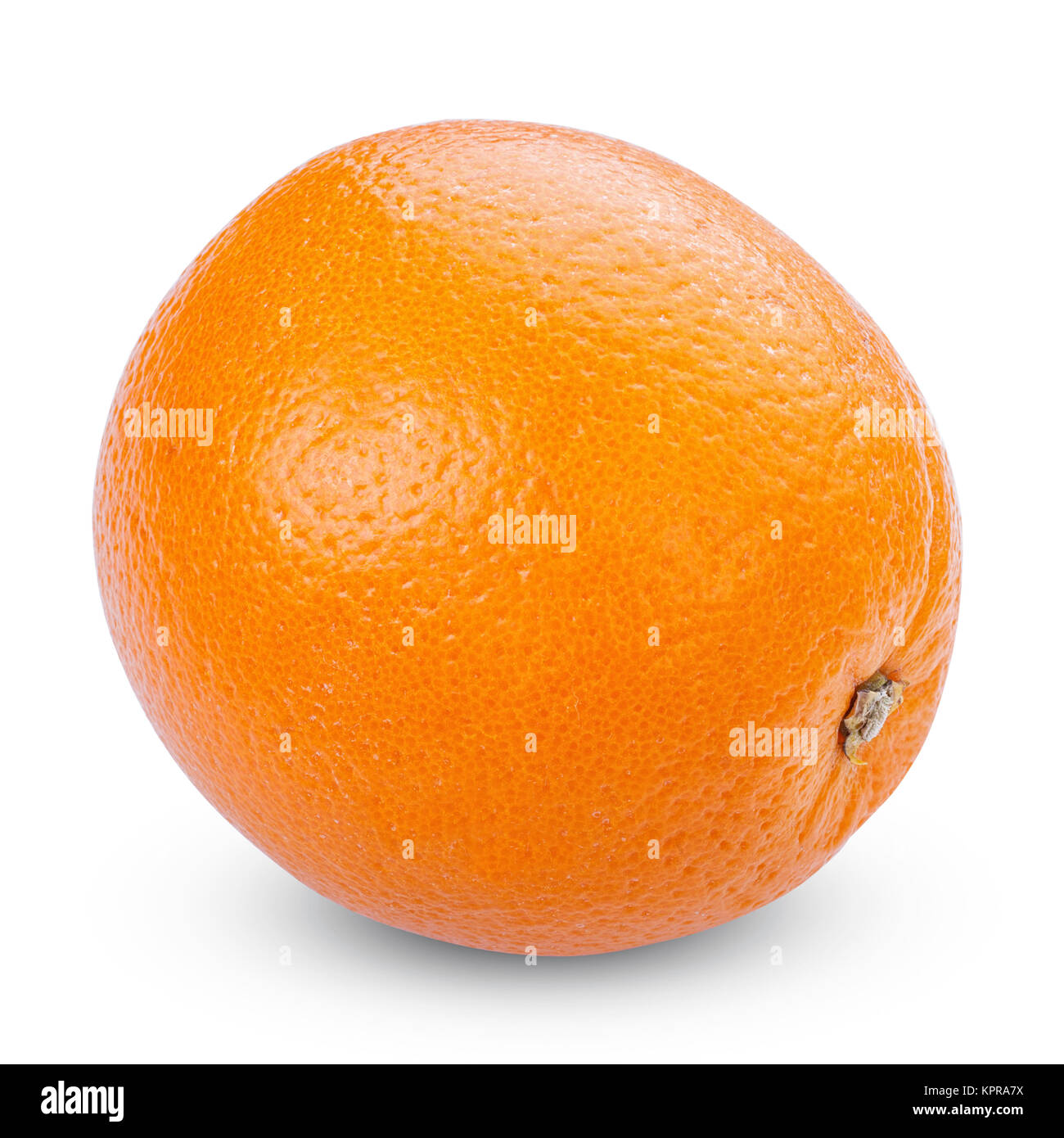 Ripe orange isolated on white background Stock Photo - Alamy