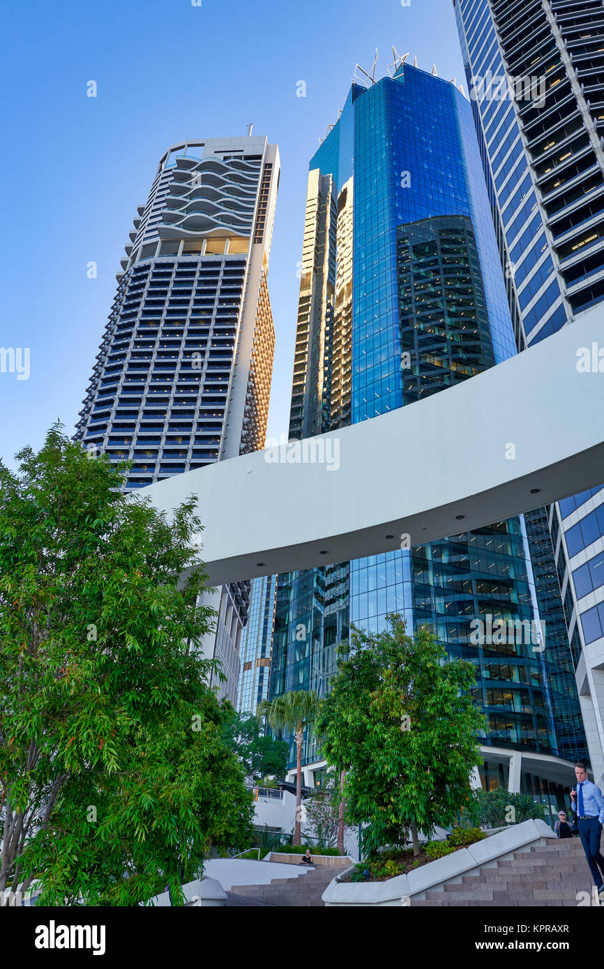 Brisbane skyscrapers in eagle street hi-res stock photography and ...