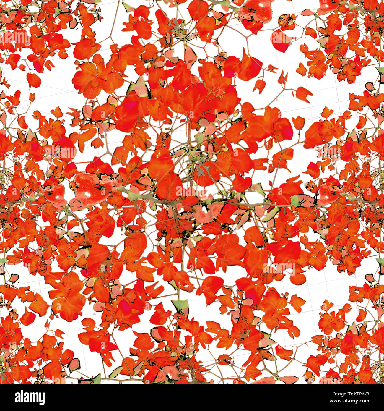 Vivid Floral Collage Pattern Stock Photo - Alamy