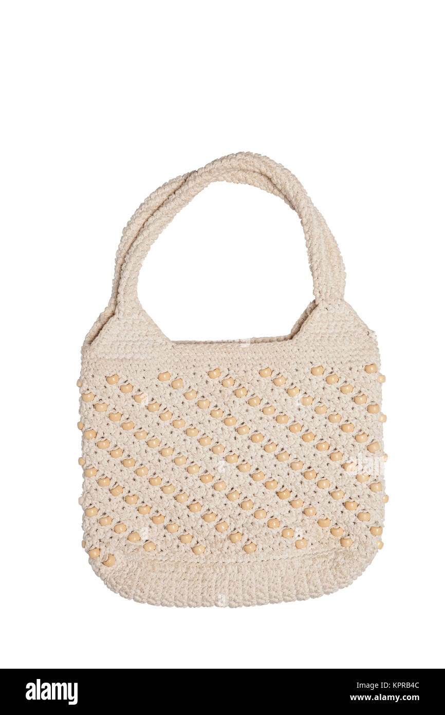 Crocheting hand bag Stock Photo - Alamy